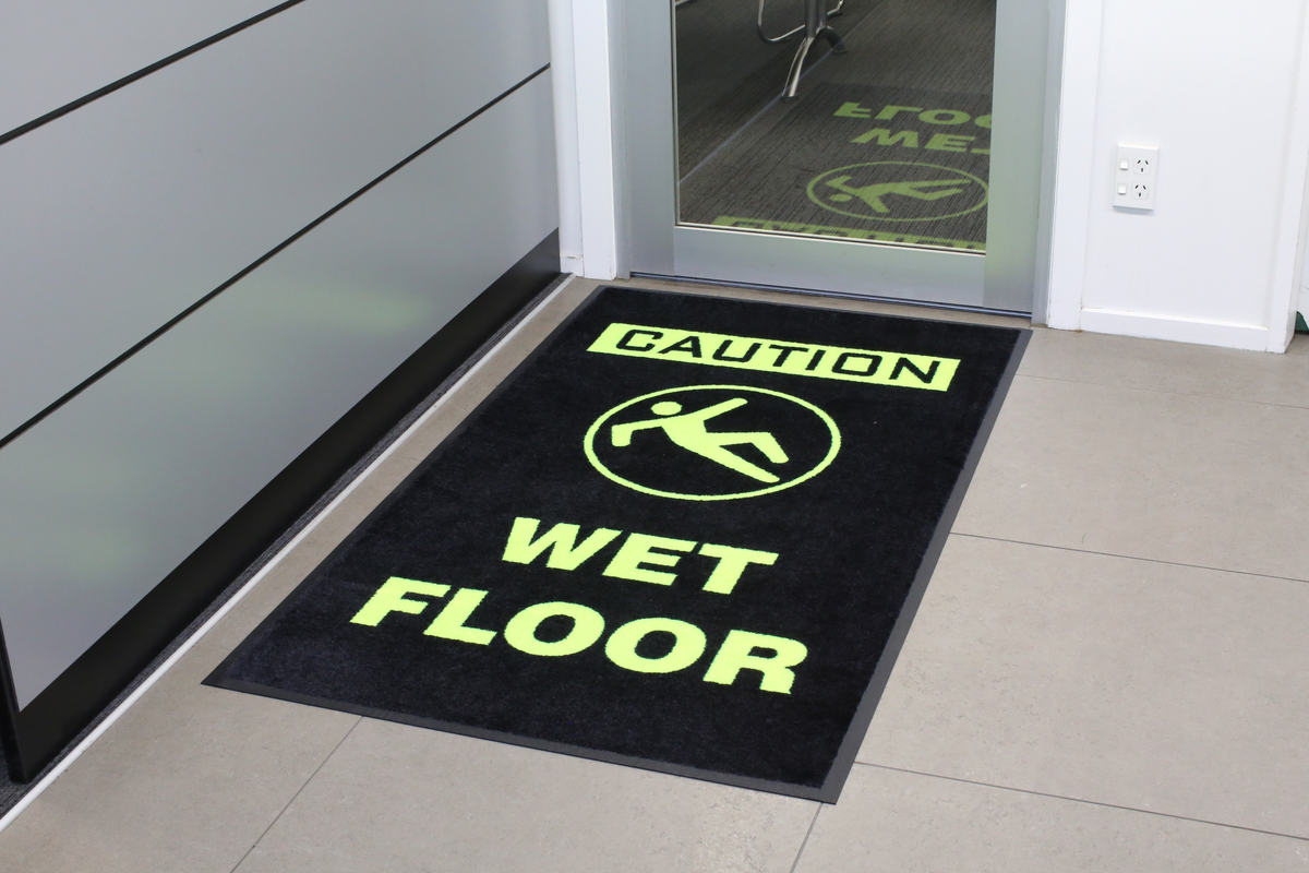 Century Pile Safety Fluoro Message Mat