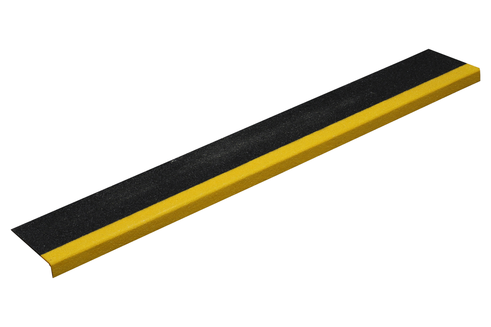 Fibreglass Stair Nosing Black/Yellow